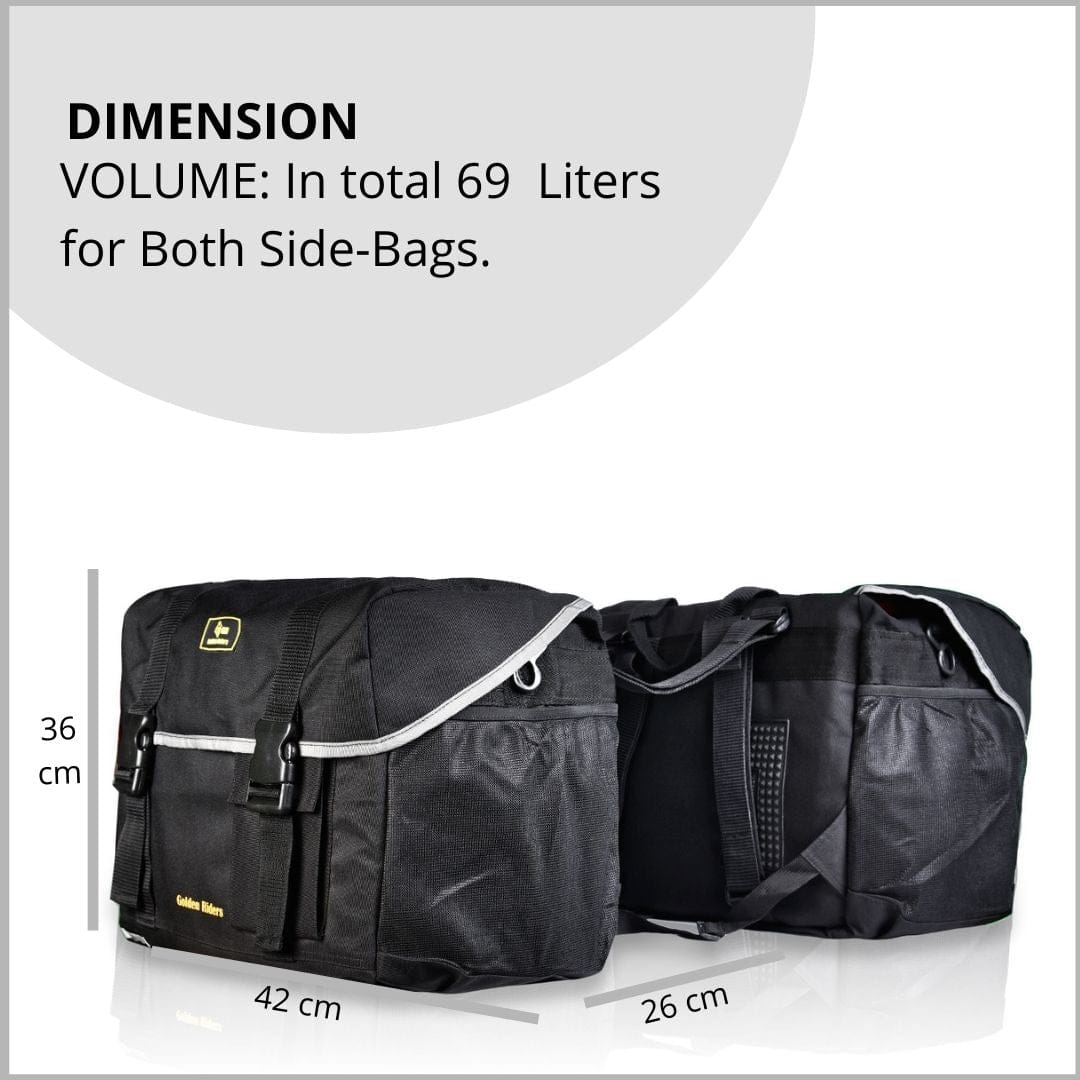 Throw Over Motorcycle Saddlebags: Universal Fit, Ample Storage