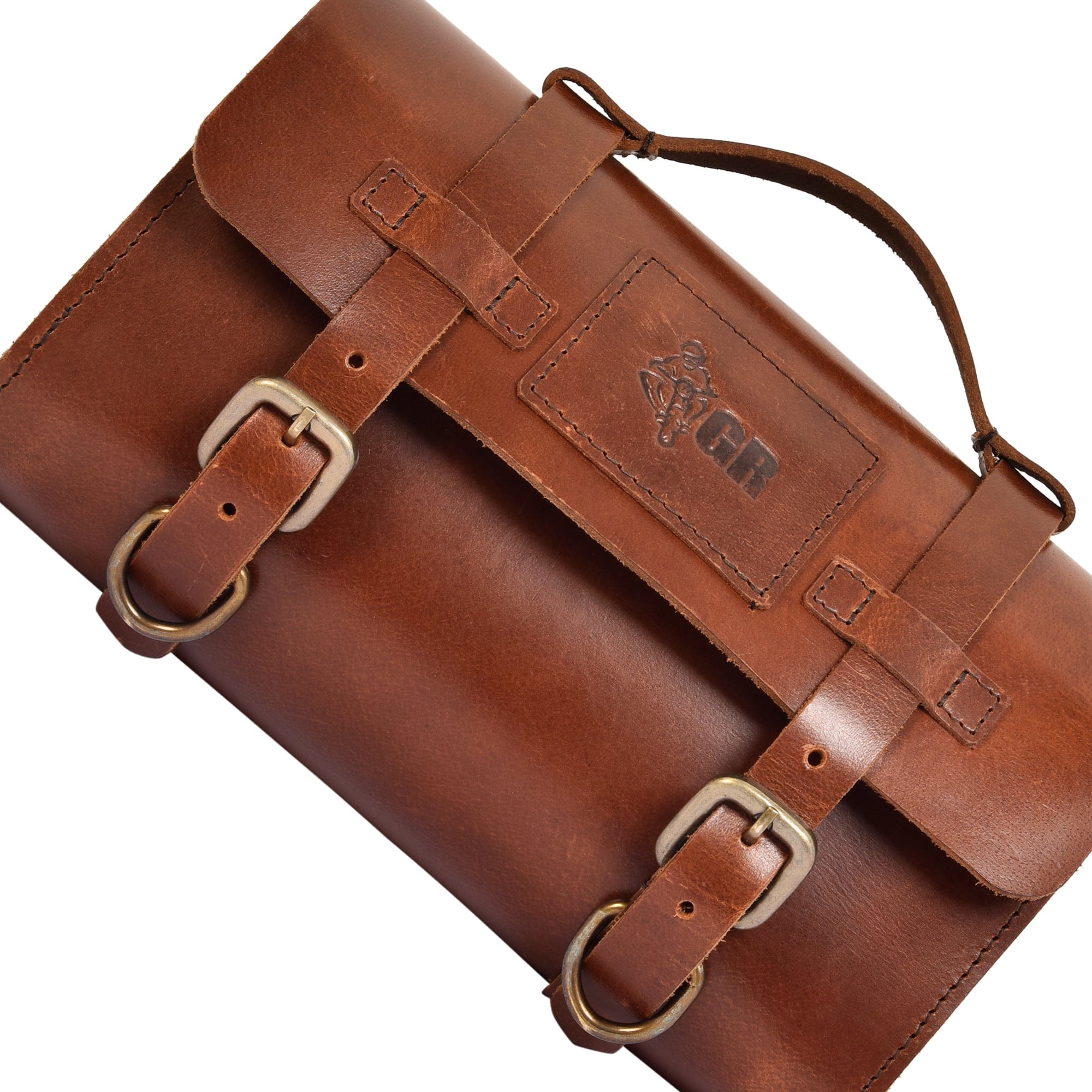 TOOLBAG - TAN - Leather Tookit - Golden Riders