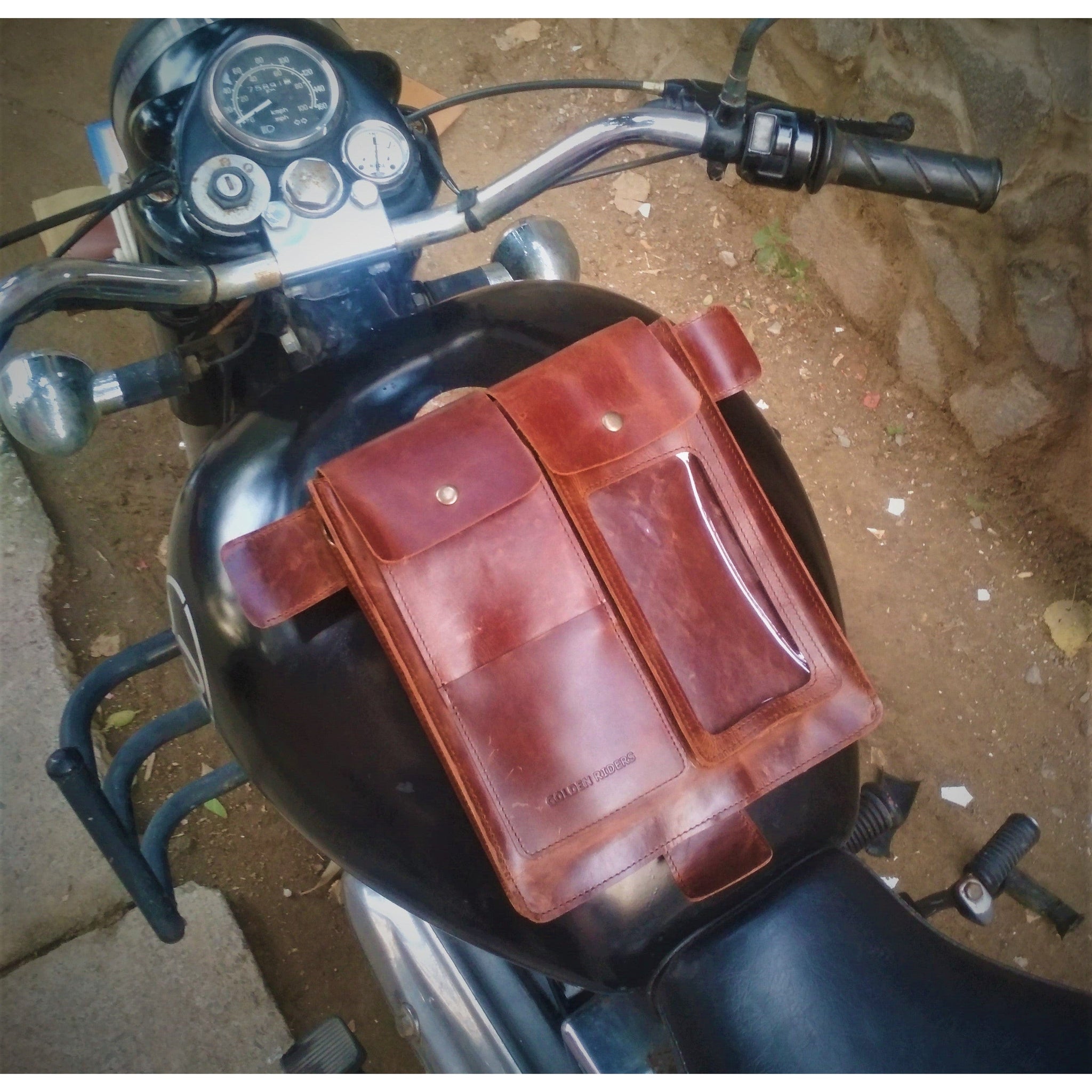 Buy Leather Tank Bag For Motorcycle - Universal Fit